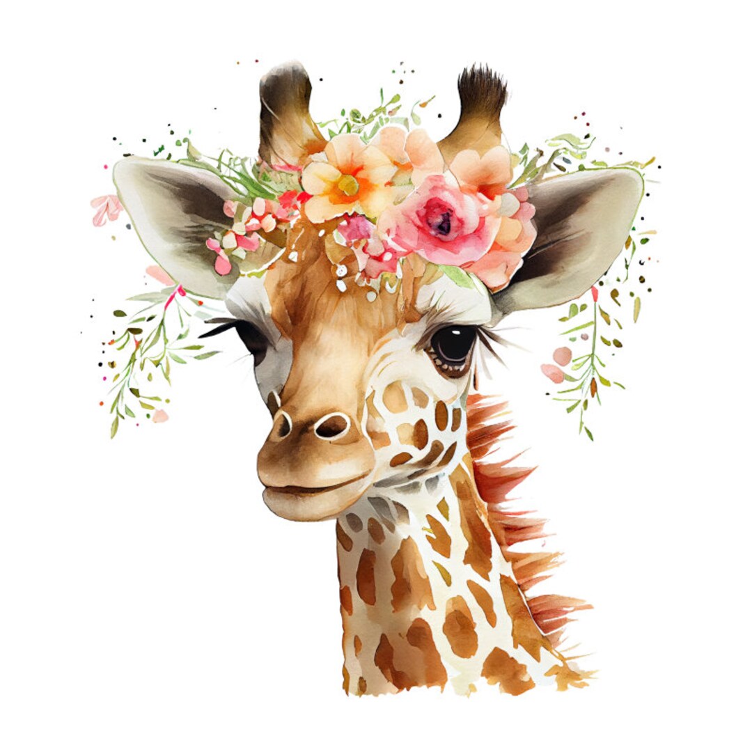 Giraffe Boho 100% Cotton Fabric Panel Square Small Quilting - Etsy