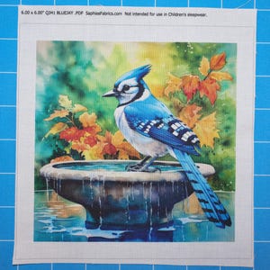 Bluejay 100% Cotton Fabric Panel Block Quilt Square Q341 - Etsy
