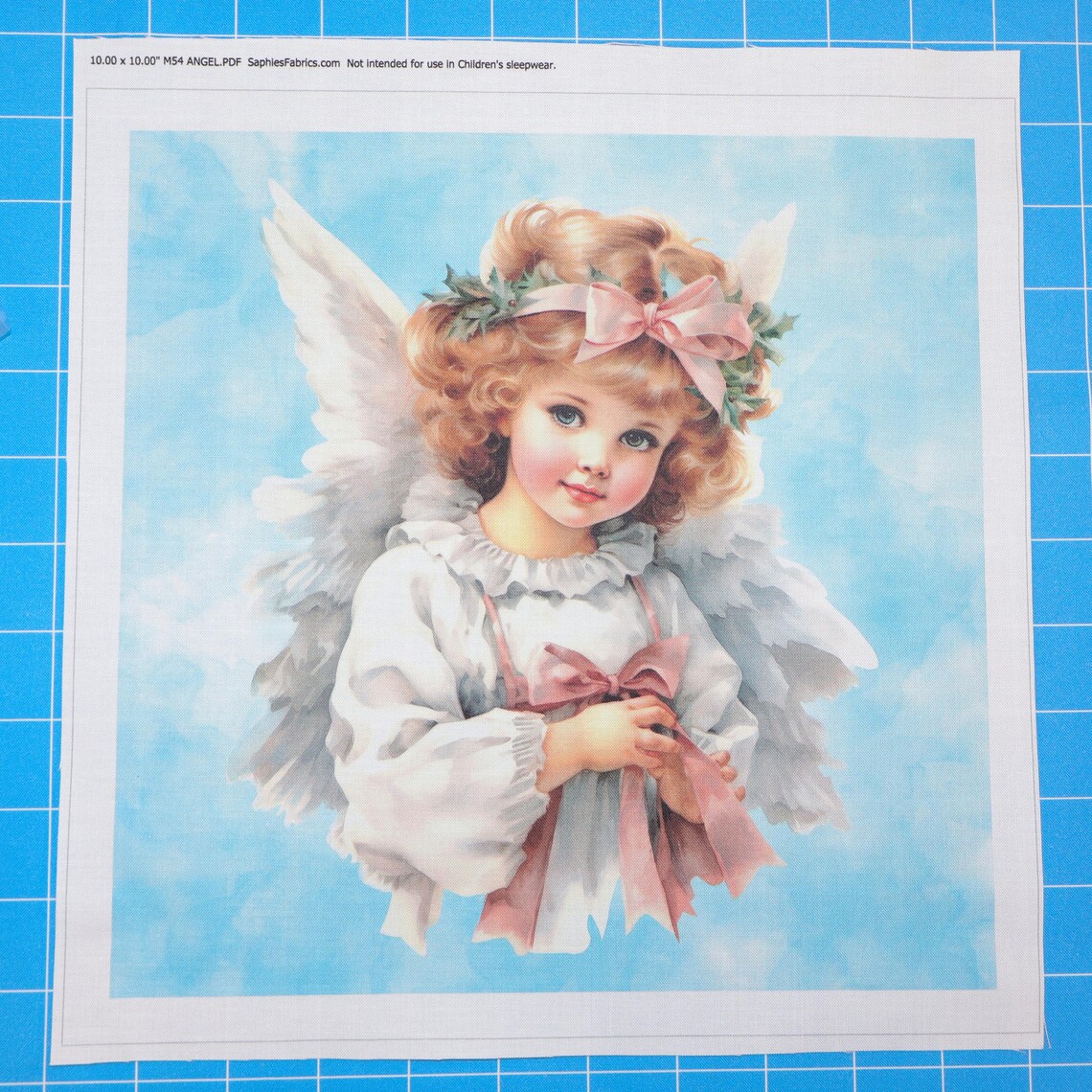 Angel 100% Cotton Fabric Panel Block Quilt Square M54 - Etsy