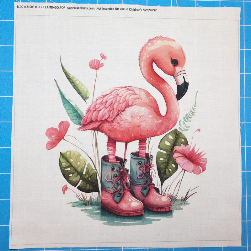 Flamingo Fabric - Etsy