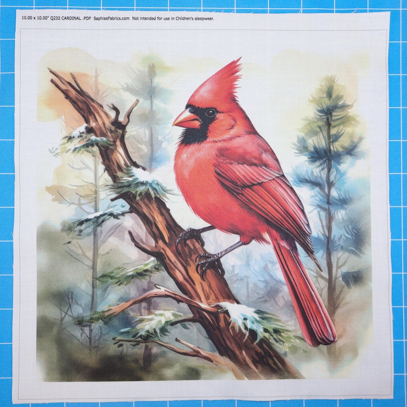 Cardinal Quilt Block - Etsy