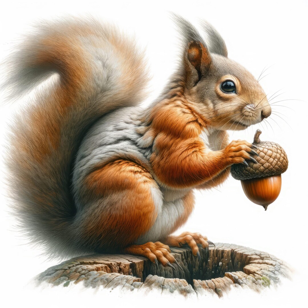 Squirrel 100% Cotton Fabric Panel Block Small Quilting Sewing Square - Etsy