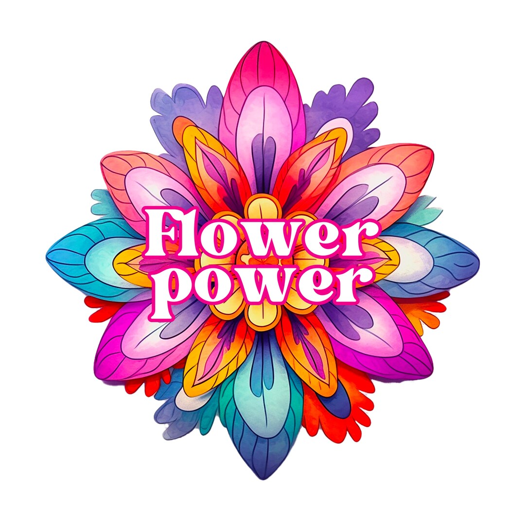 Flower Power 100% Cotton Fabric Panel Square Small Sewing Quilting Block - Etsy