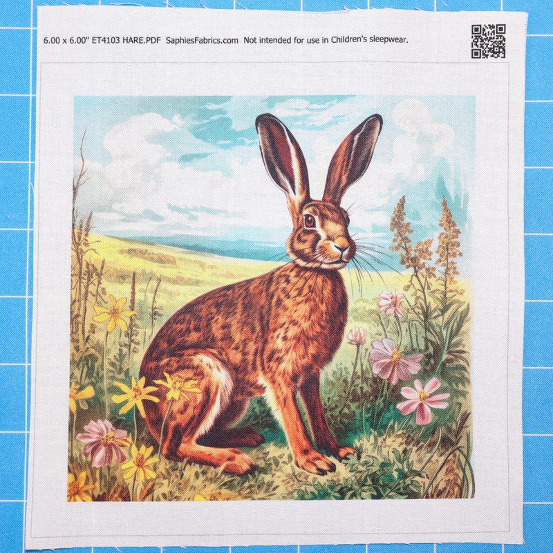 Linen Fabric Hare - Etsy