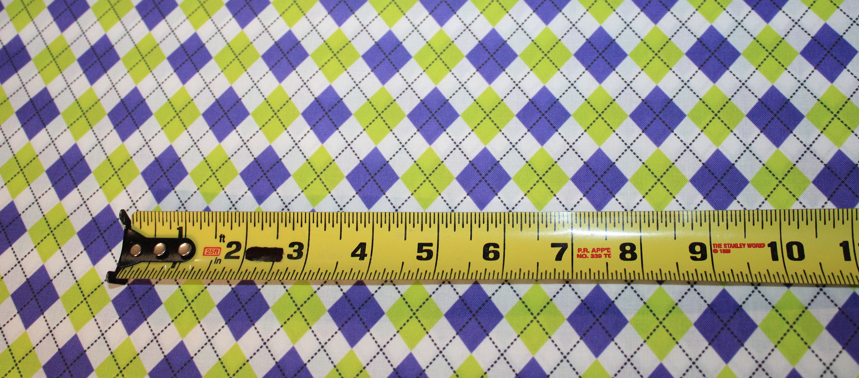 Materials Sage Purple Argyle Diamond 18x21 Digitally Printed Fat ...