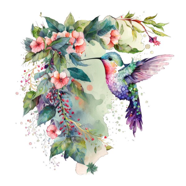 Hummingbird Fabric - Etsy