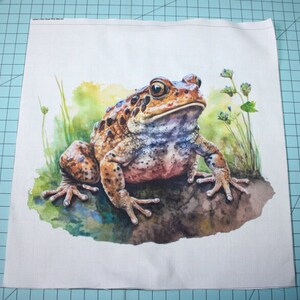 Frog 100% Cotton Fabric Panel Square Small Quilting Sewing - Etsy