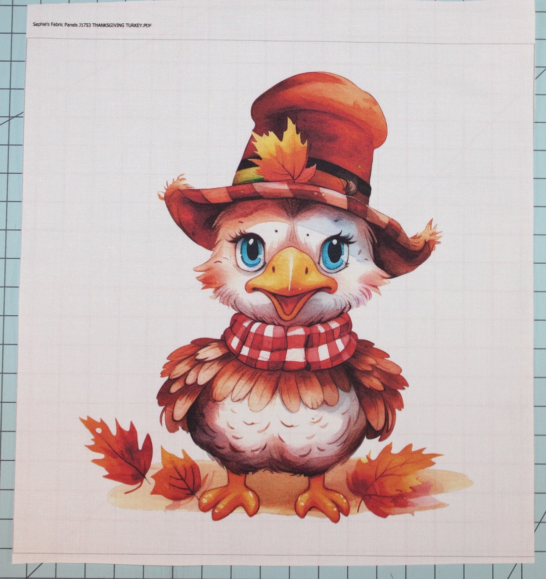 Turkey 100% Cotton Fabric Panel Square Small Quilting Sewing Panel ...