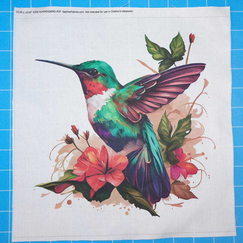 Hummingbird Fabric - Etsy