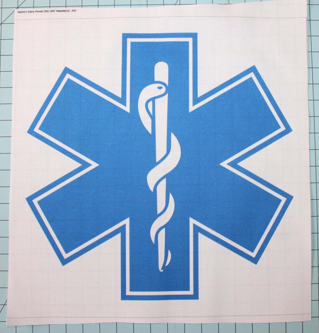 EMT 100% Cotton Fabric Panel Square Small Quilting Sewing Panel Block ...