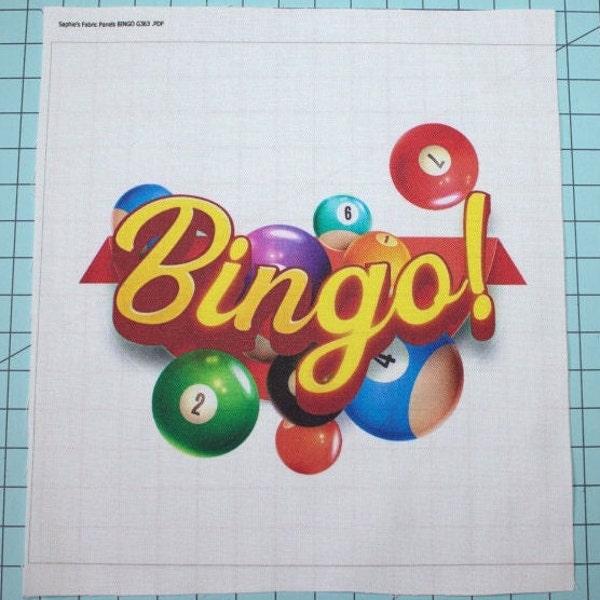 Bingo Fabric - Etsy