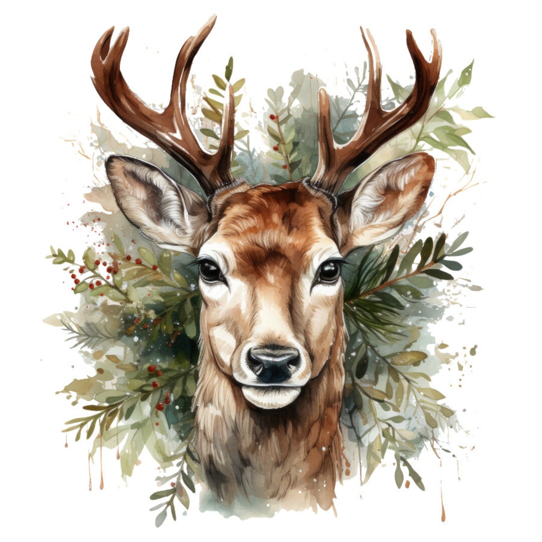 Deer Buck 100% Cotton Fabric Panel Square Small Quilting Sewing Panel ...