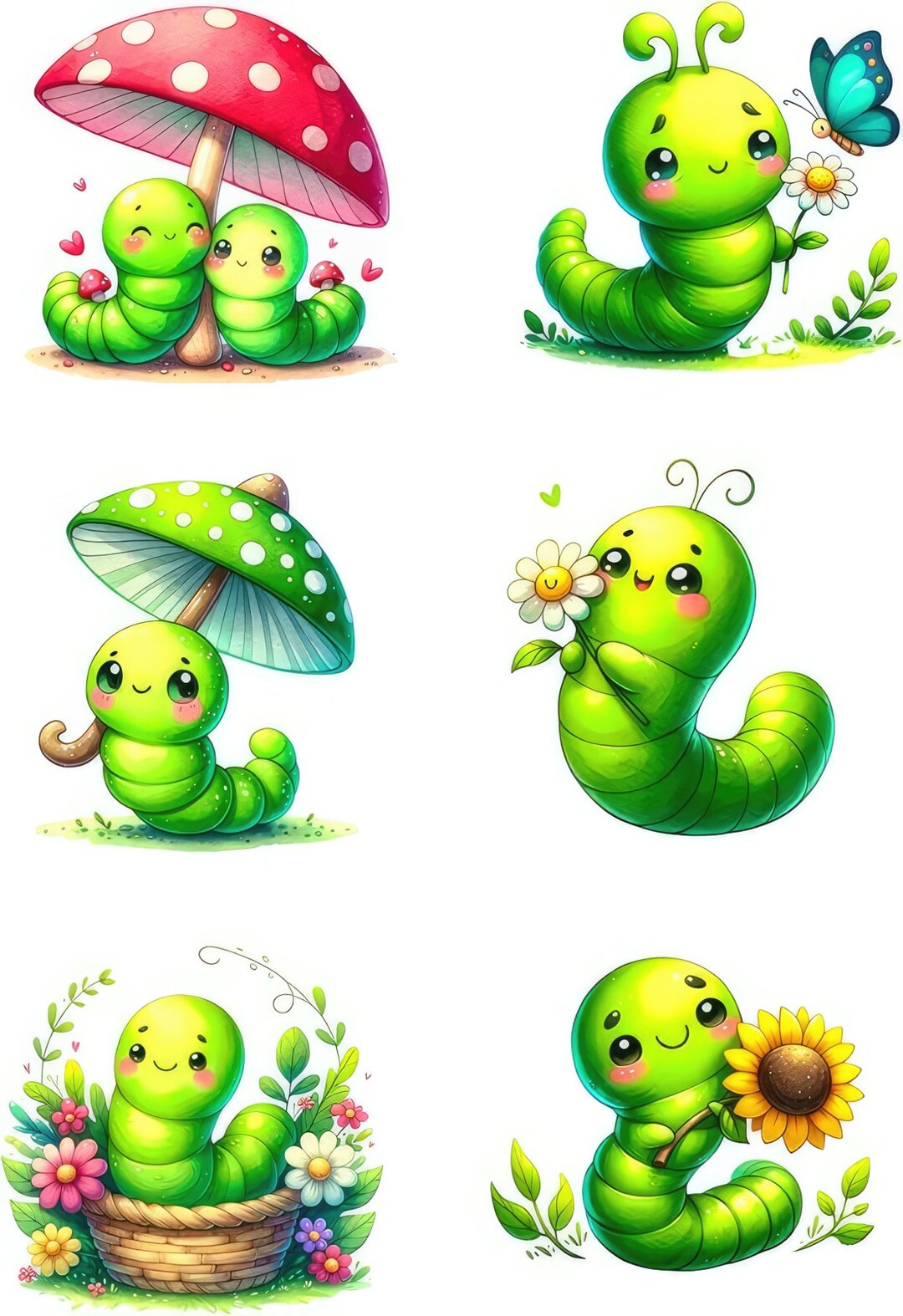 6 Piece Mini 3x3 Book Worms Fabric Panel Squares 100% Cotton Mini ...