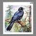 Raven 100% Cotton Fabric Panel Block Quilt Square Q288 - Etsy