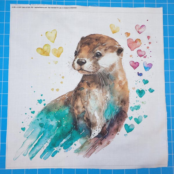 Otter Fabric - Etsy