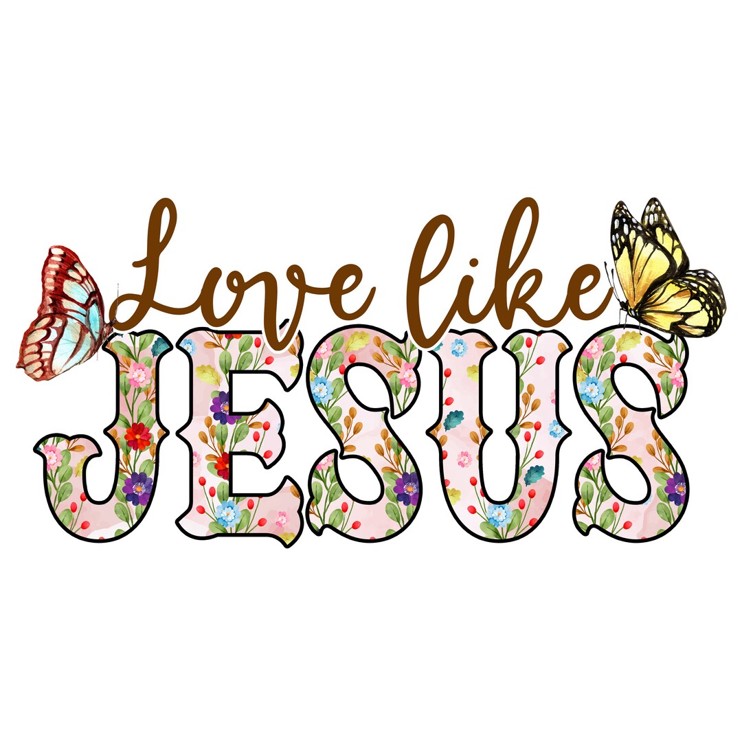 Love Like Jesus 100% Cotton Fabric Panel Square Small Sewing Panel C90 ...