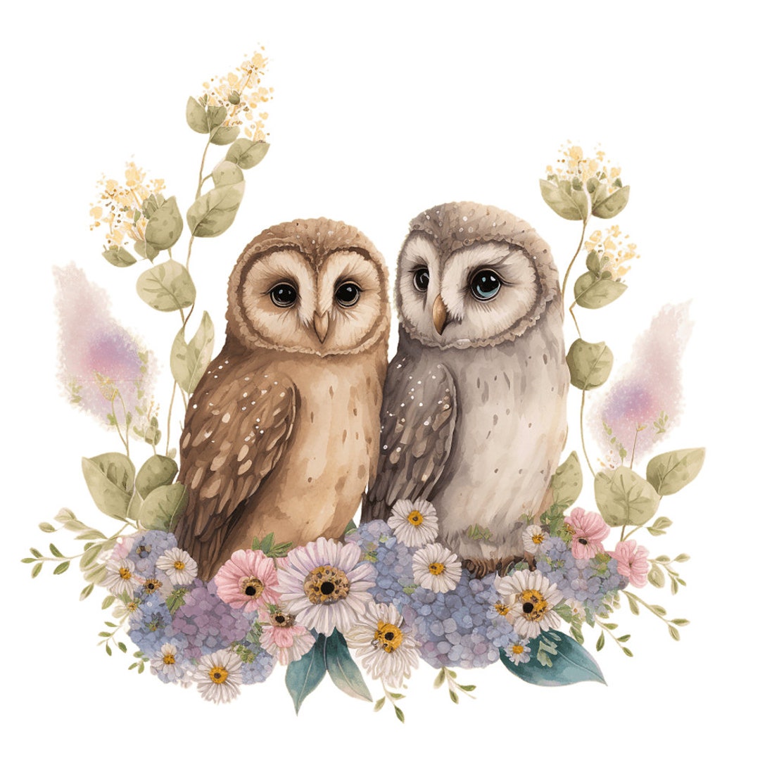 Owls 100% Cotton Fabric Panel Square Quilting Sewing Small - Etsy