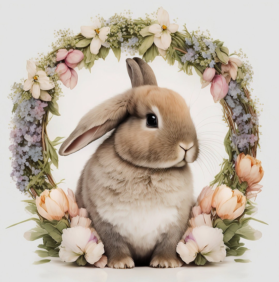 Bunny Rabbit 100% Cotton Fabric Panel Square Small Sewing Quilting Block - Etsy