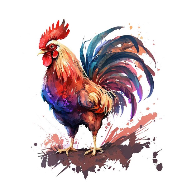 Rooster Fabric - Etsy