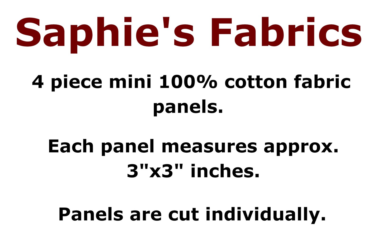 4 Piece 3x3 Pigs Fabric Panel Squares 100% Cotton Mini Fabric Blocks ...