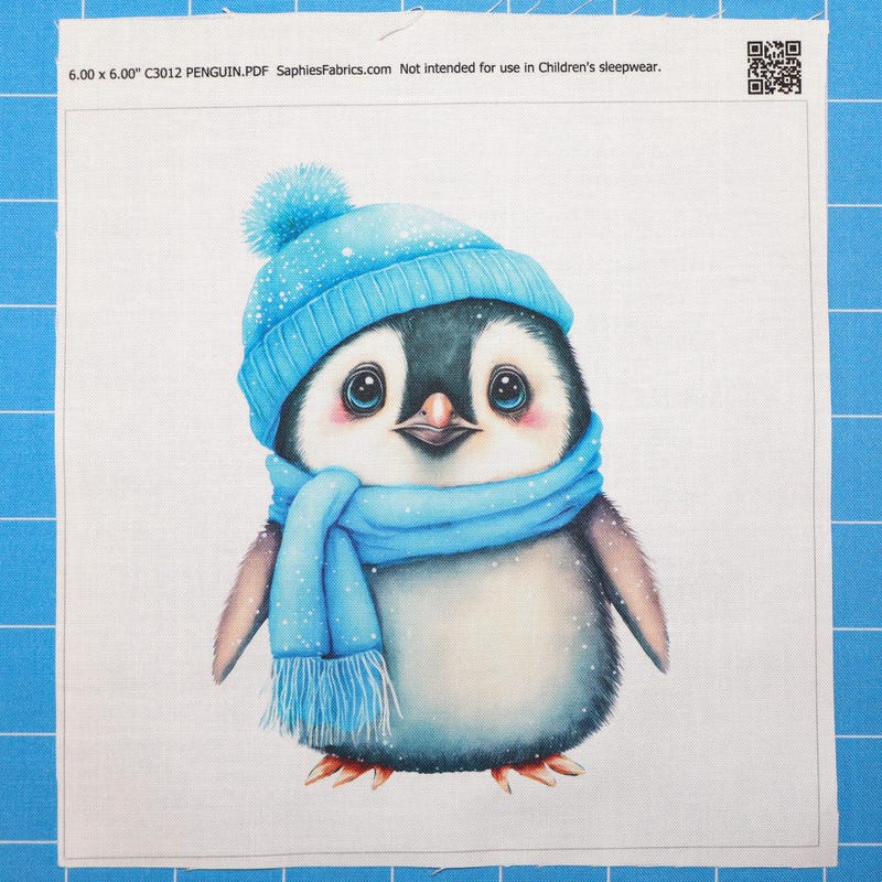 Penguin Fabric - Etsy