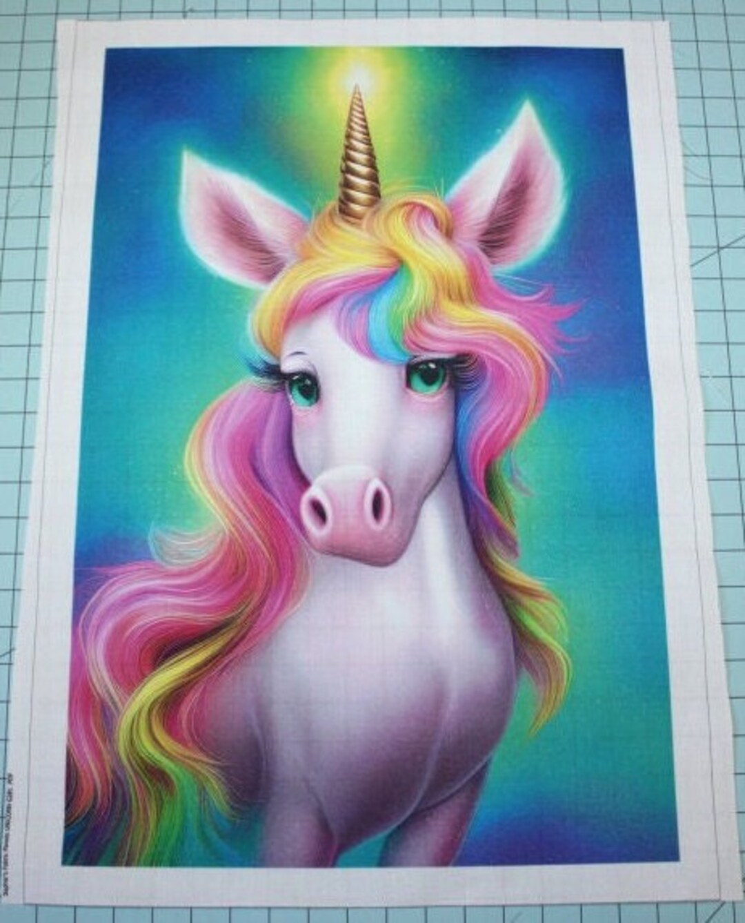 Unicorn 100% Cotton Small Fabric Panel Quilting Sewing Panel G281 - Etsy