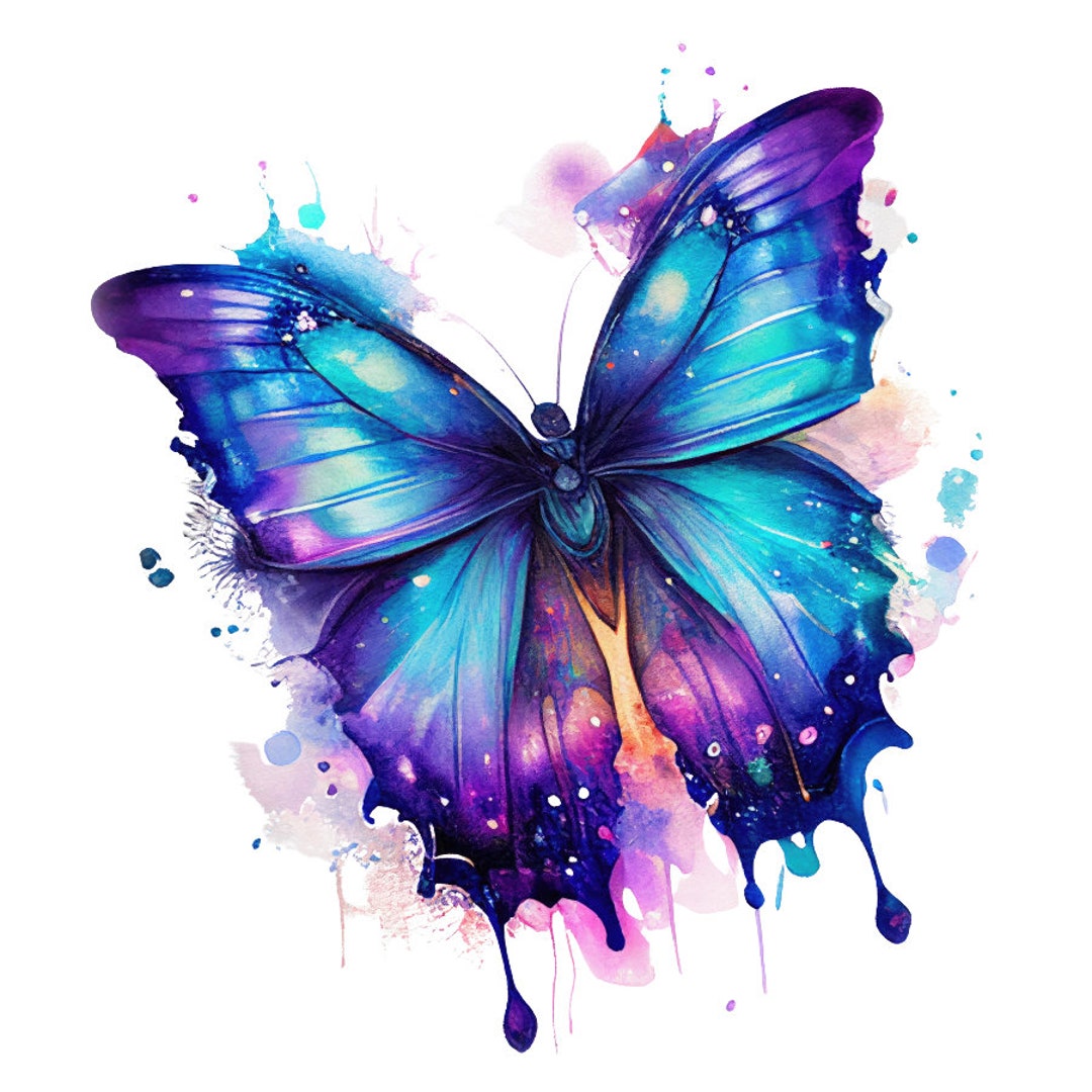 Butterfly 100% Cotton Fabric Panel Square Small Sewing Quilting Panel ...