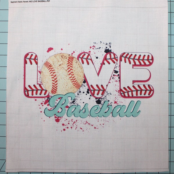Baseball Quilt Panel - Etsy