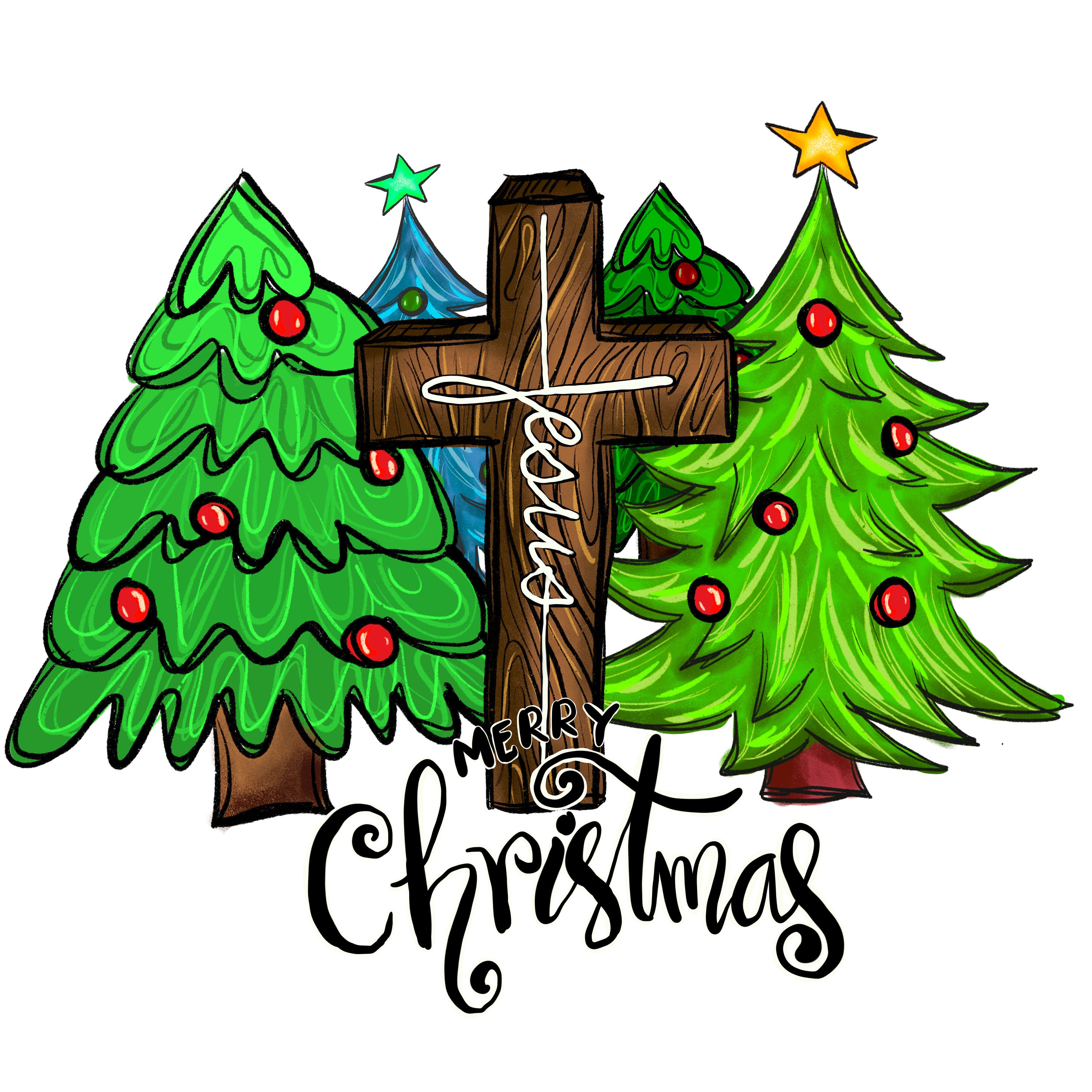 Christmas Cross Jesus