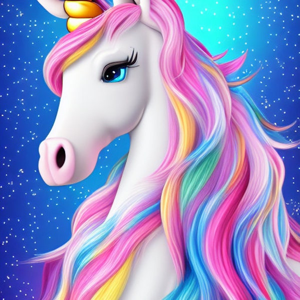 Unicorn Fabric Panel - Etsy