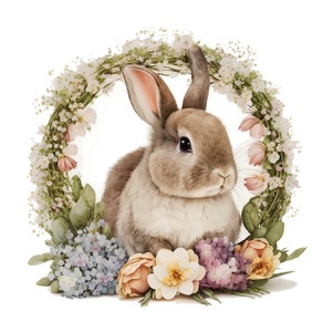 Bunny Rabbit 100% Cotton Fabric Panel Square Small Quilting - Etsy