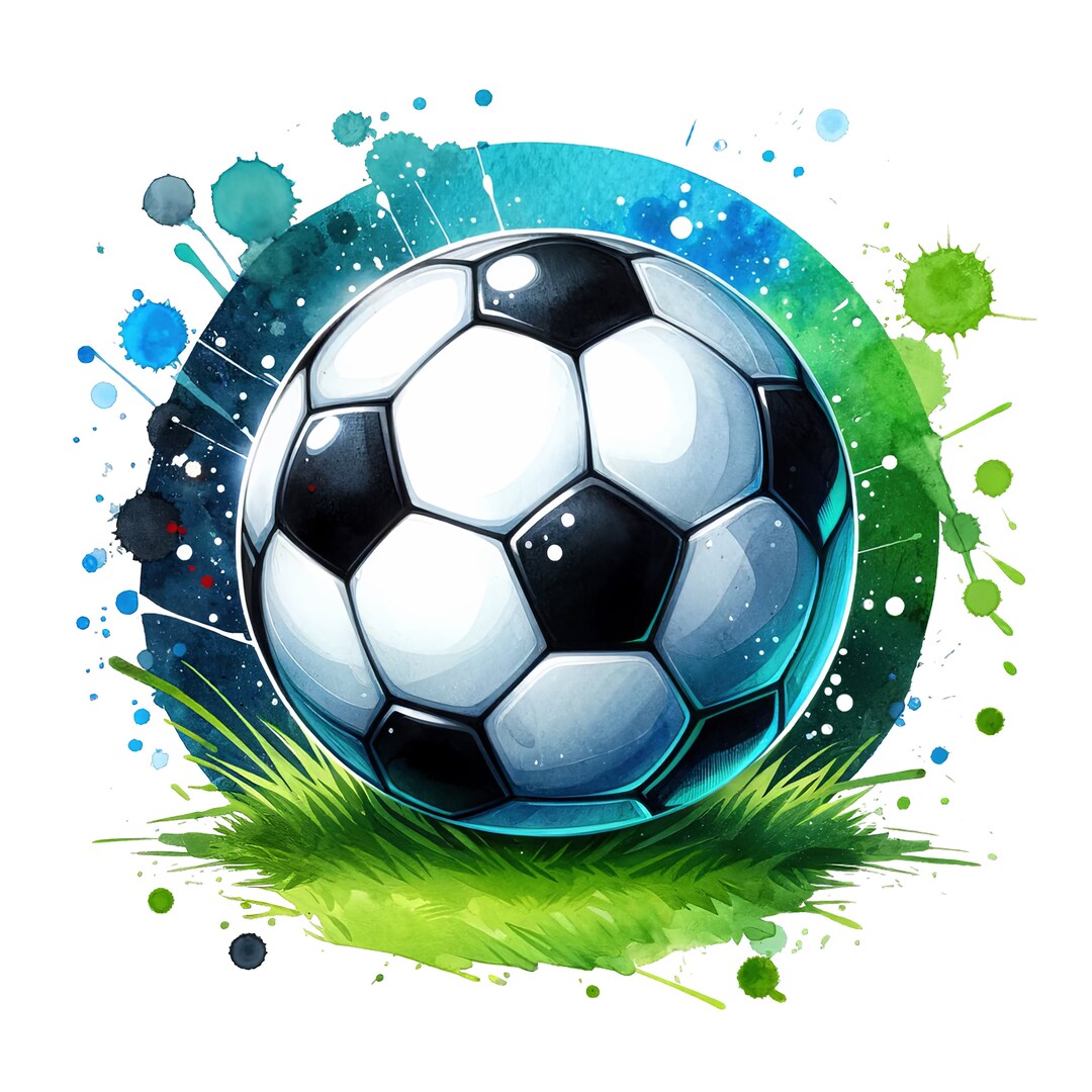 Soccer Ball 100% Cotton Fabric Panel Block Small Sewing Quilting Square ...