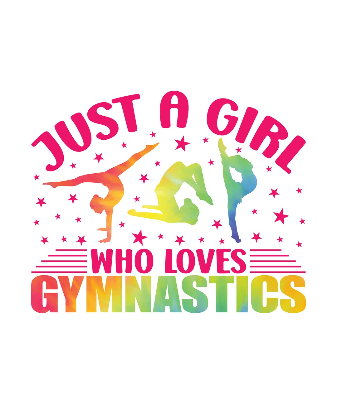 Girl Loves Gymnastics 100% Cotton Fabric Panel Square Small Quilting ...