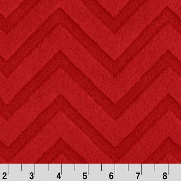 Red Chevron Fabric - Etsy