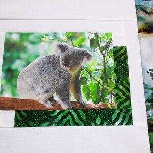 Koala Bear in Tree Australia Outback Girls Boys Wildlife Fabric Quilt ...