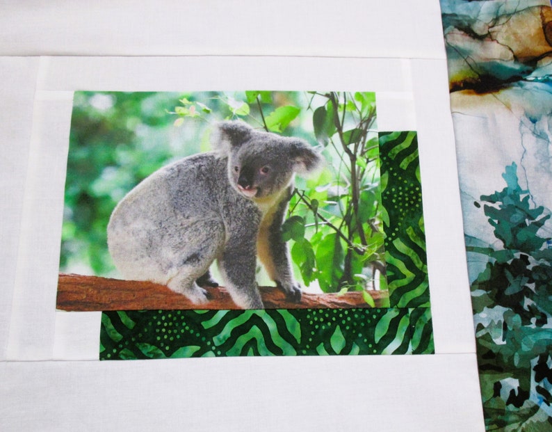 Koala Bear in Tree Australia Outback Girls Boys Wildlife Fabric Quilt ...