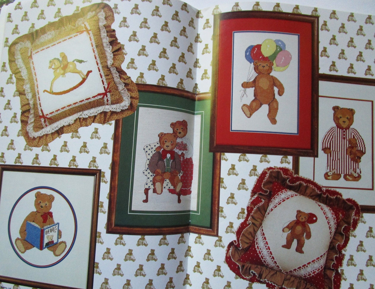 A BEAR BOOK Gordon Fraser Cross Stitch Patterns boys Teddy Bears ...
