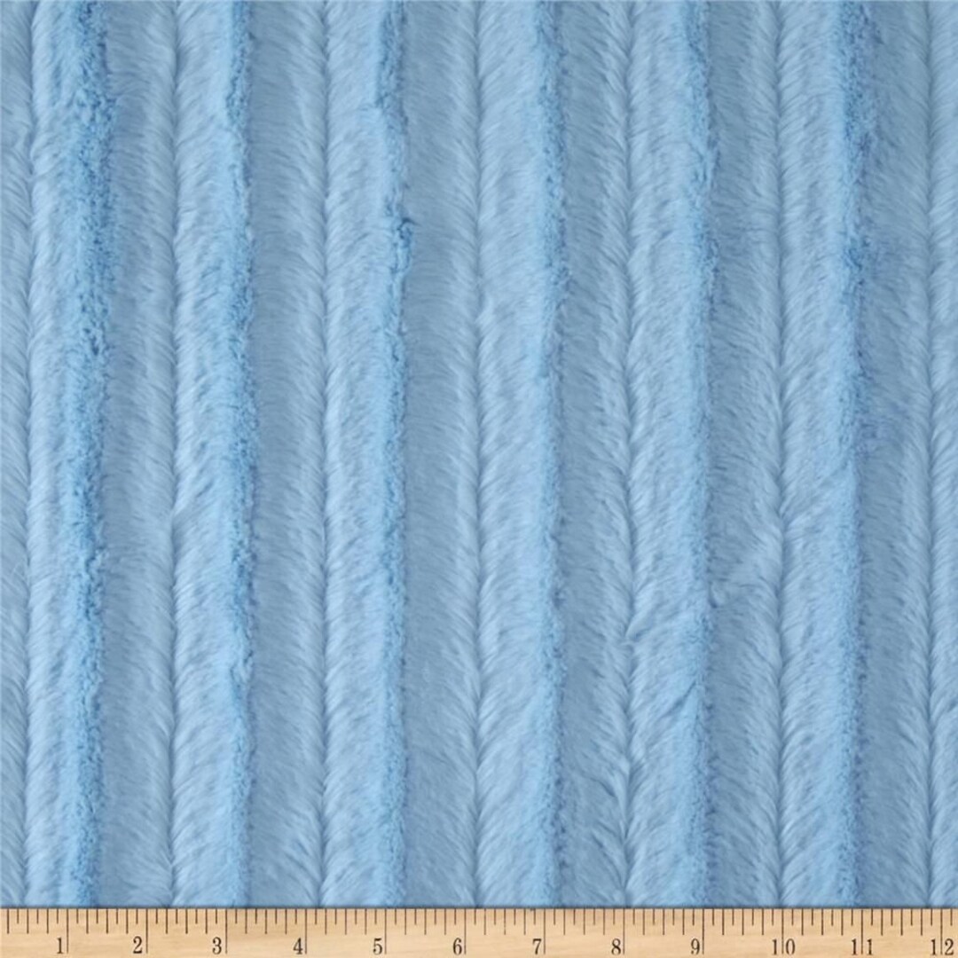 Shannon Fabrics Luxe Cuddle Minky Embossed Chinchilla Baby Blue Fabric ...