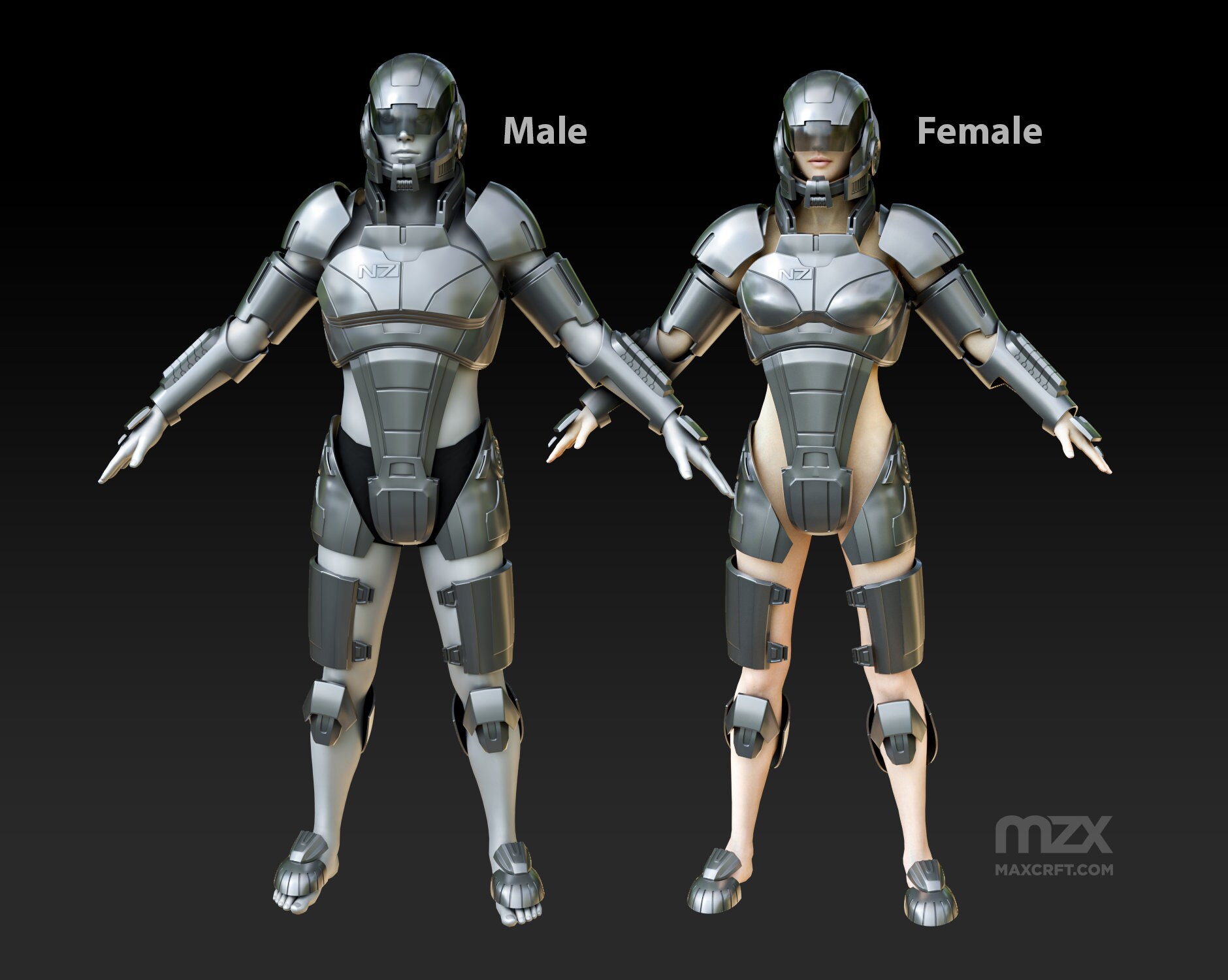 Mass Effect N7 Suit Model For 3d Printing Diy Etsy