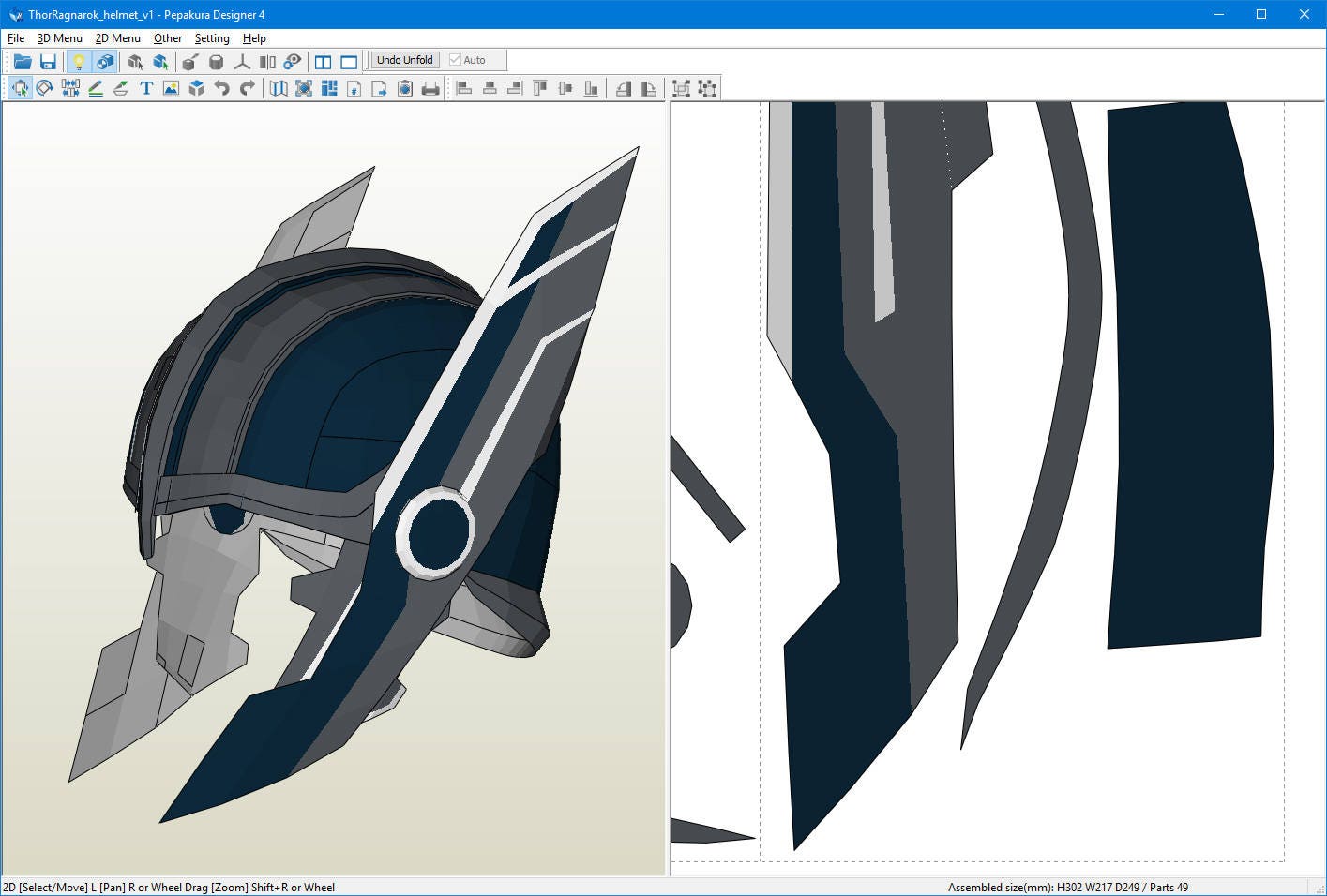 Pepakura helmet pattern - chineseero