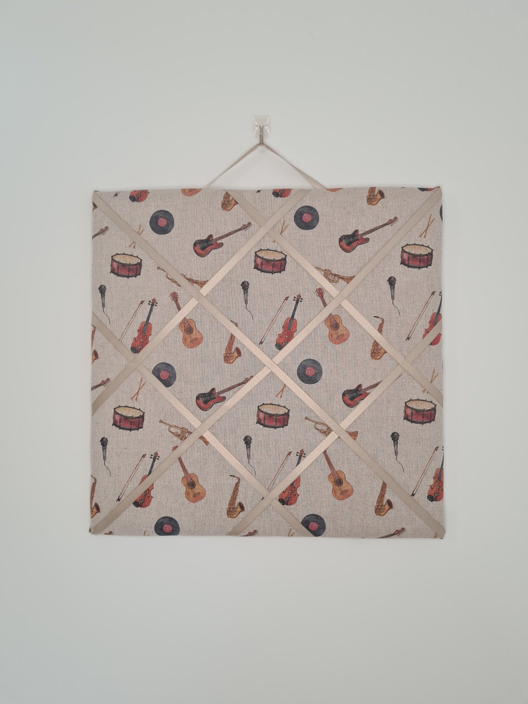 Fabric Notice Board, Musical Instruments Fabric, Musical Gifts, Memo ...