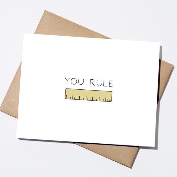 You Rule Card - Etsy