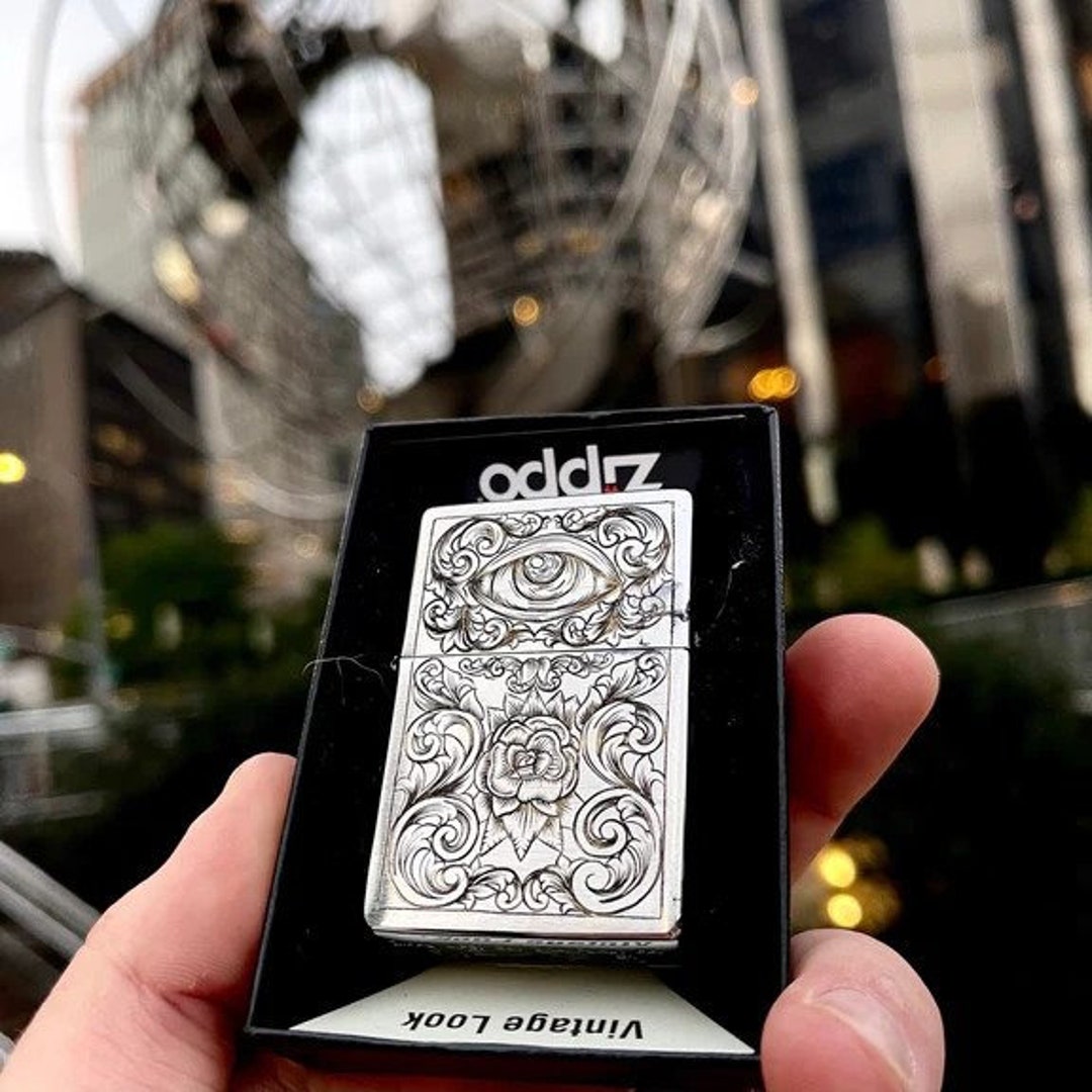 Custom Engraved Zippo Lighter Vintage Look | Hand Engraved Zippo ...