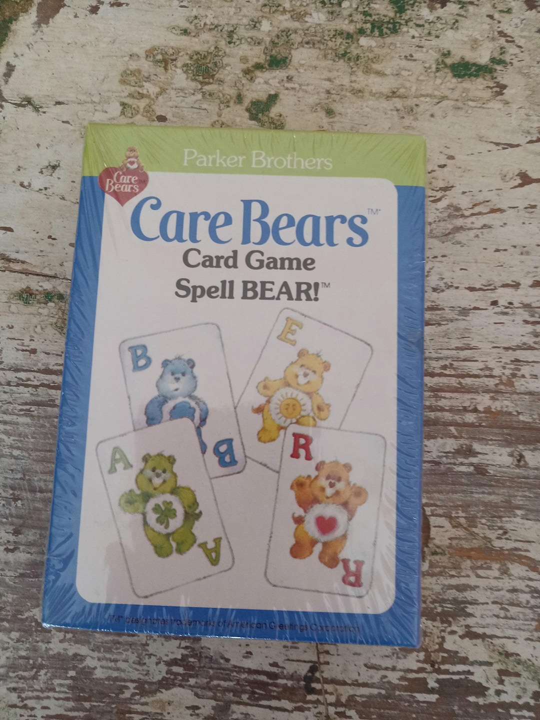 Vintage Care Bears Card Game Spell Bear Sealed Parker Brothers Sealed ...