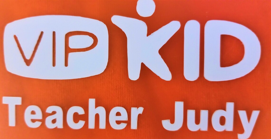 VIPKid Small Logo HTV Iron-On Decal with Teacher Name | Etsy