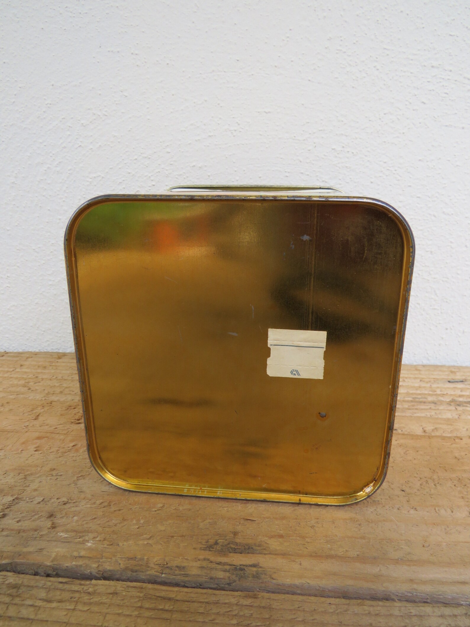 Retro TIN Metal Coffee BOX With Scoop 1970s Orange Floral - Etsy