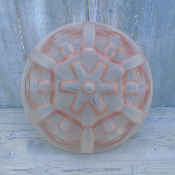 Pink Pendant Lamp Glass Shade Etsy