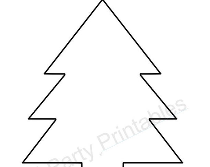 Printable Pine Tree Template-pdf Download-tree Cutout-christmas Tree ...
