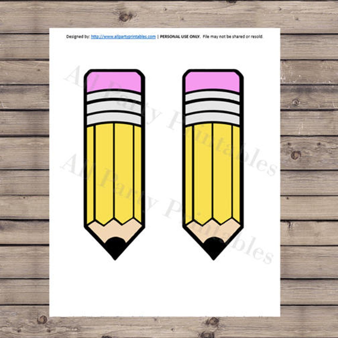 Pencil Printables, School Printables, Back to School Printables ...