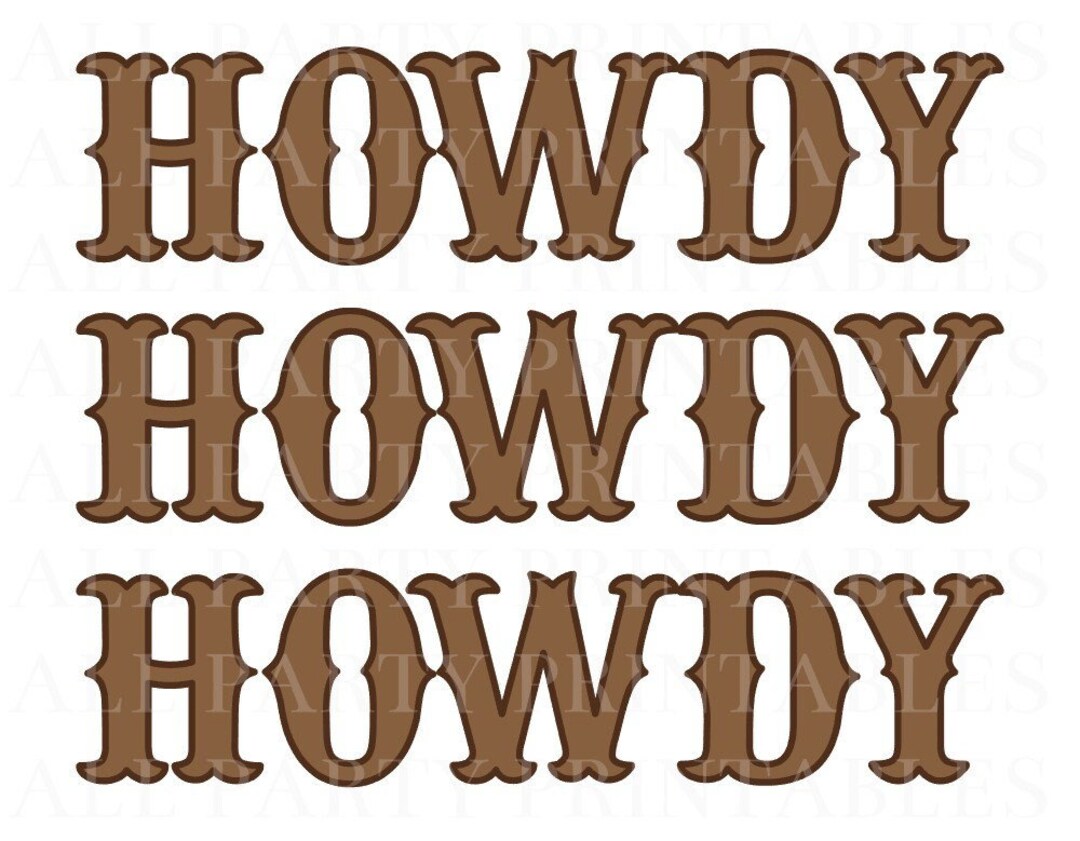 Cowboy Howdy Clipart Cowboy Png Cowboy Party Howdy Howdy Howdy Png ...